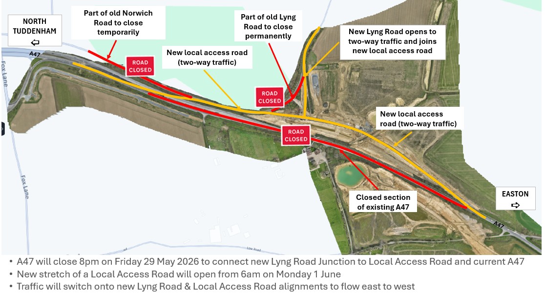 A47 North Tuddenham to Easton improvements - National Highways